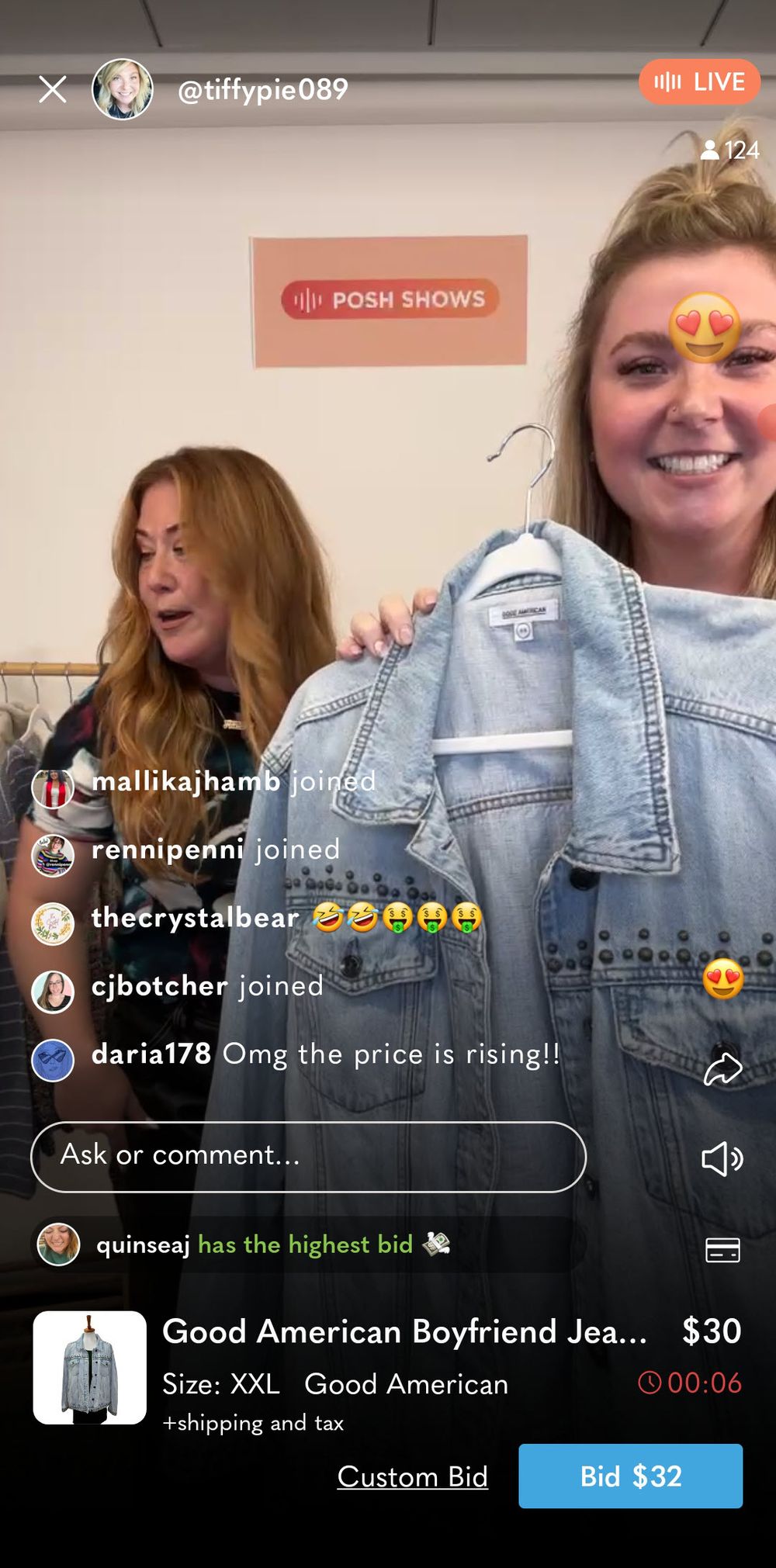 Poshmark Posh Shows Live Shopping Beta Test