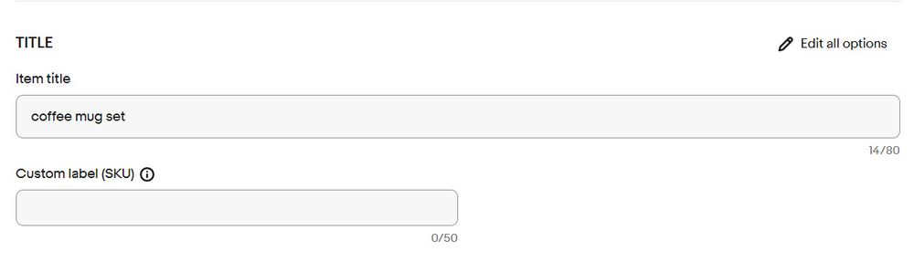 eBay Custom SKU Missing In New Listing Tool