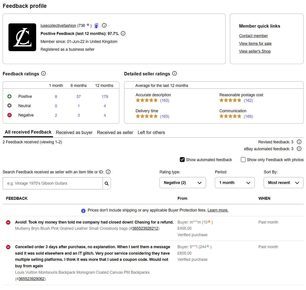 Luxe Collective Announces Closure, Leaving Future Of eBay UK Consignment For Handbags Up In The Air