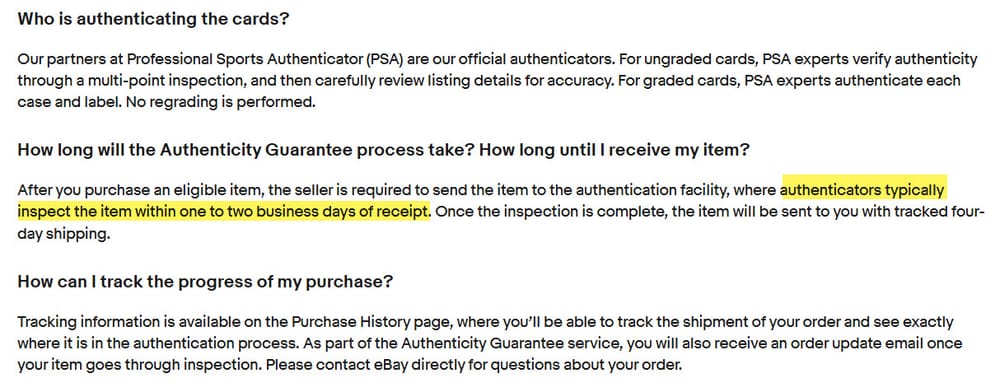 eBay Authentication Delays Persist As PSA Pushes Back Trading Card ...