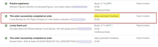 eBay Introduces Automatic Positive Feedback For Sellers