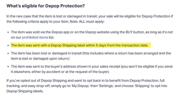 Depop's New Shipping Terms: Orders Will Be Auto-Canceled If Not Shipped ...