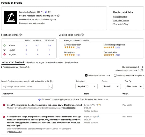 Luxe Collective Announces Closure, Leaving Future Of eBay UK Consignment For Handbags Up In The Air